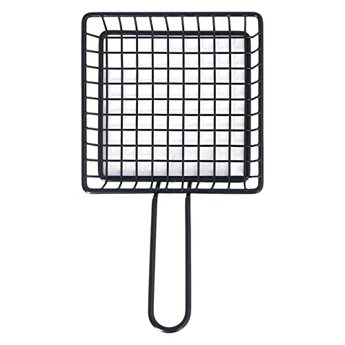 Fryer Basket, Food Grade French Fry Frying Strainer with Handle for Restaurant Home Short (Rectangle) (Color : Square)
