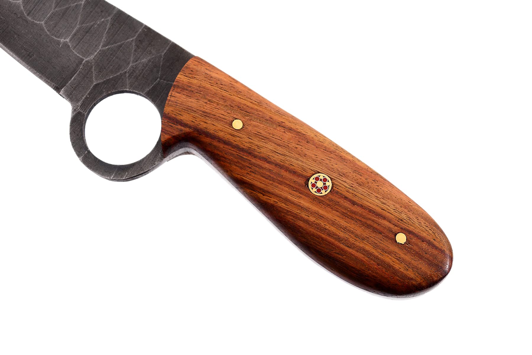 HANDCRAFT GOODS Handmade Hunting Knife with Leather Sheath Fixed Blade Bushcraft Knife1095 Carbon Steel knife-Camping knife Skinner Knife for Men