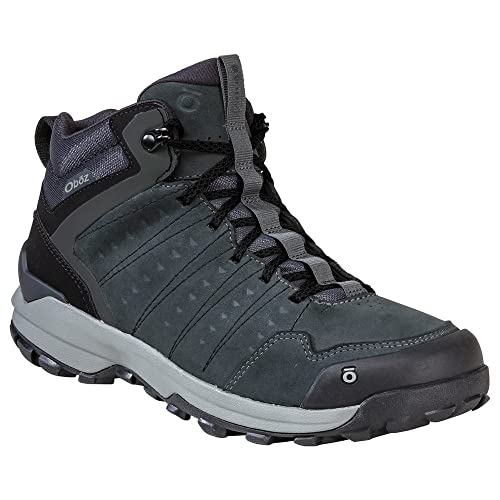 Oboz Sypes Mid Leather B-Dry Hiking Shoe - Men's Dark Shadow 11
