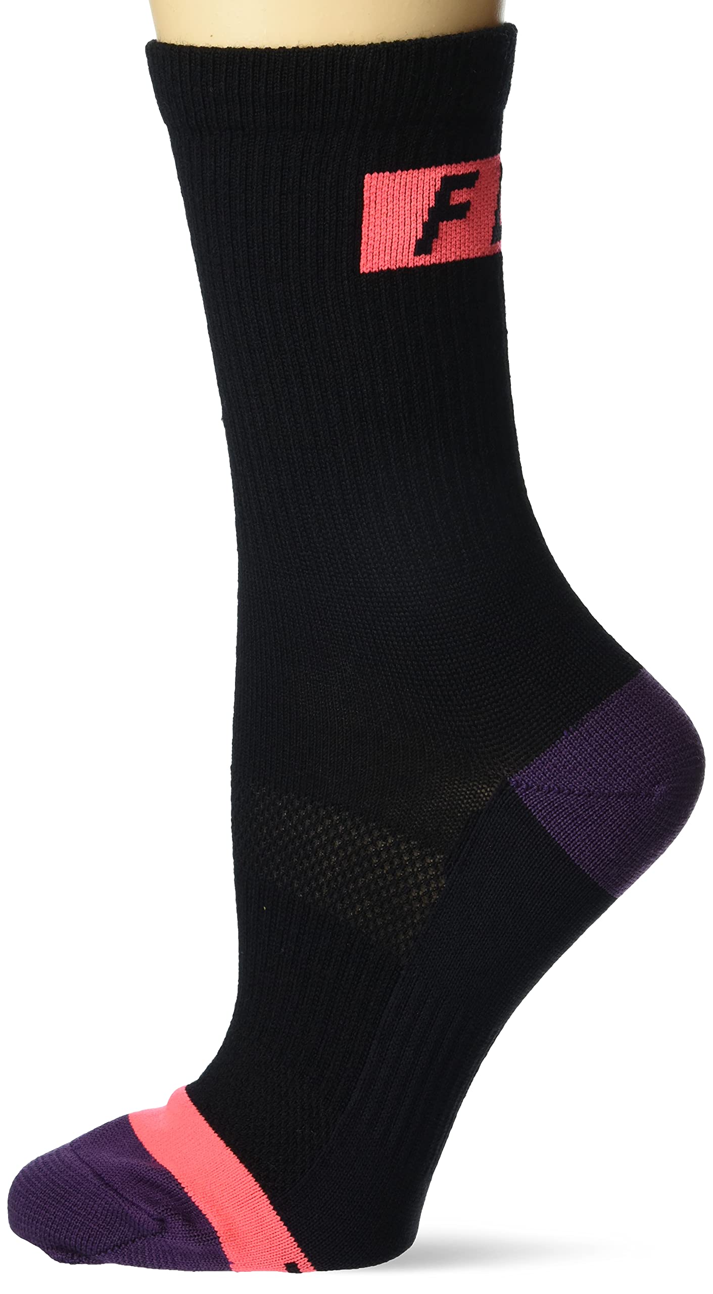 Fox Racing Women's Standard 6" Flexair Merino Sock, Black, One Size