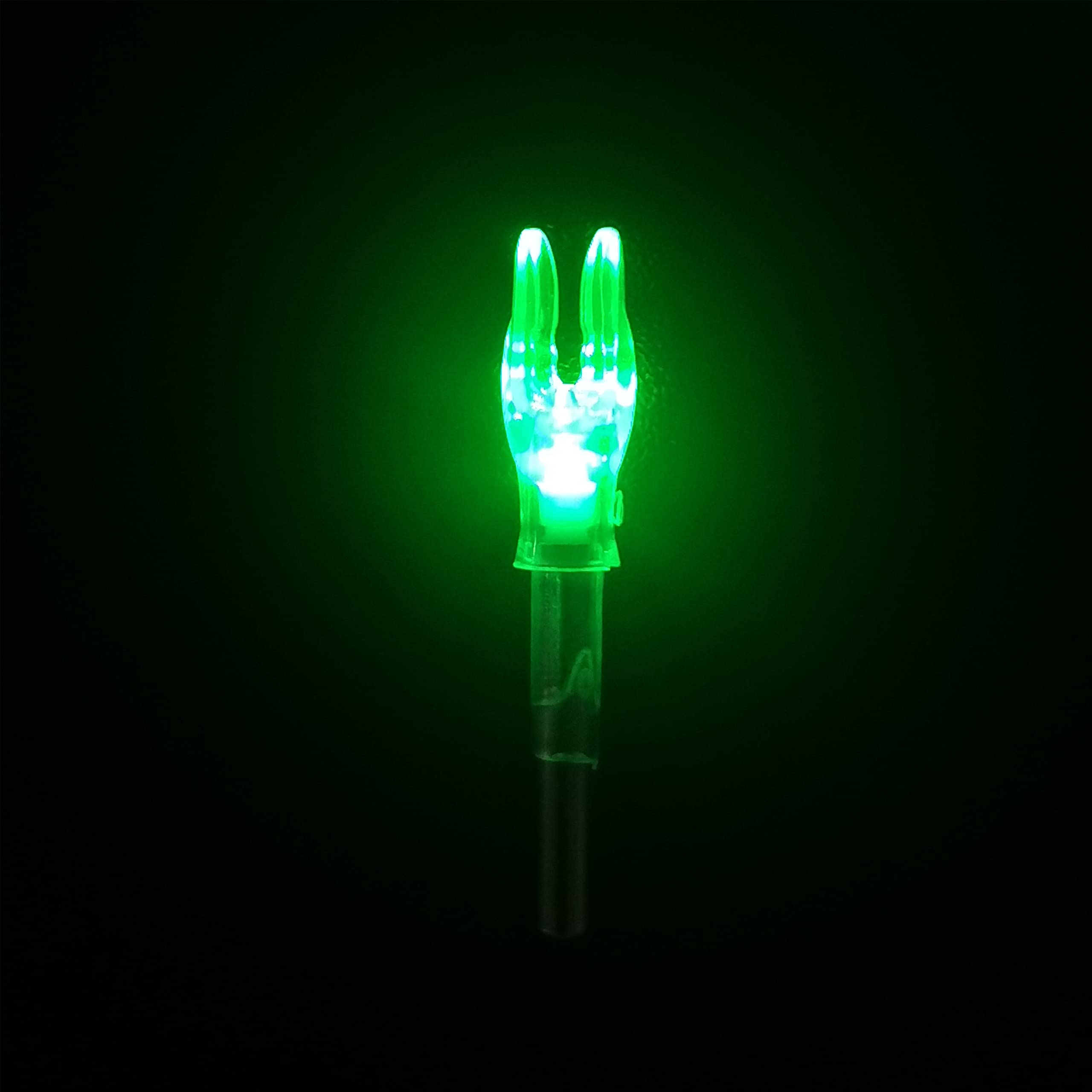 G Arrow Lighted Nock 4.2mm LED Nock with Screwdriver Universal Fit for Arrows with .165" & .204” Inside Diameter,3 Pack (Green)