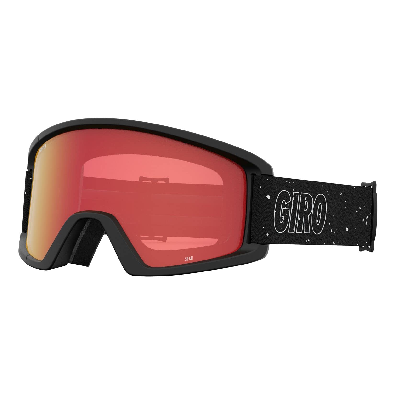 Giro Semi Ski Goggles - Snowboard Goggles for Men, Women & Youth - Black Mica Strap with Ultra Black/Yellow Lenses