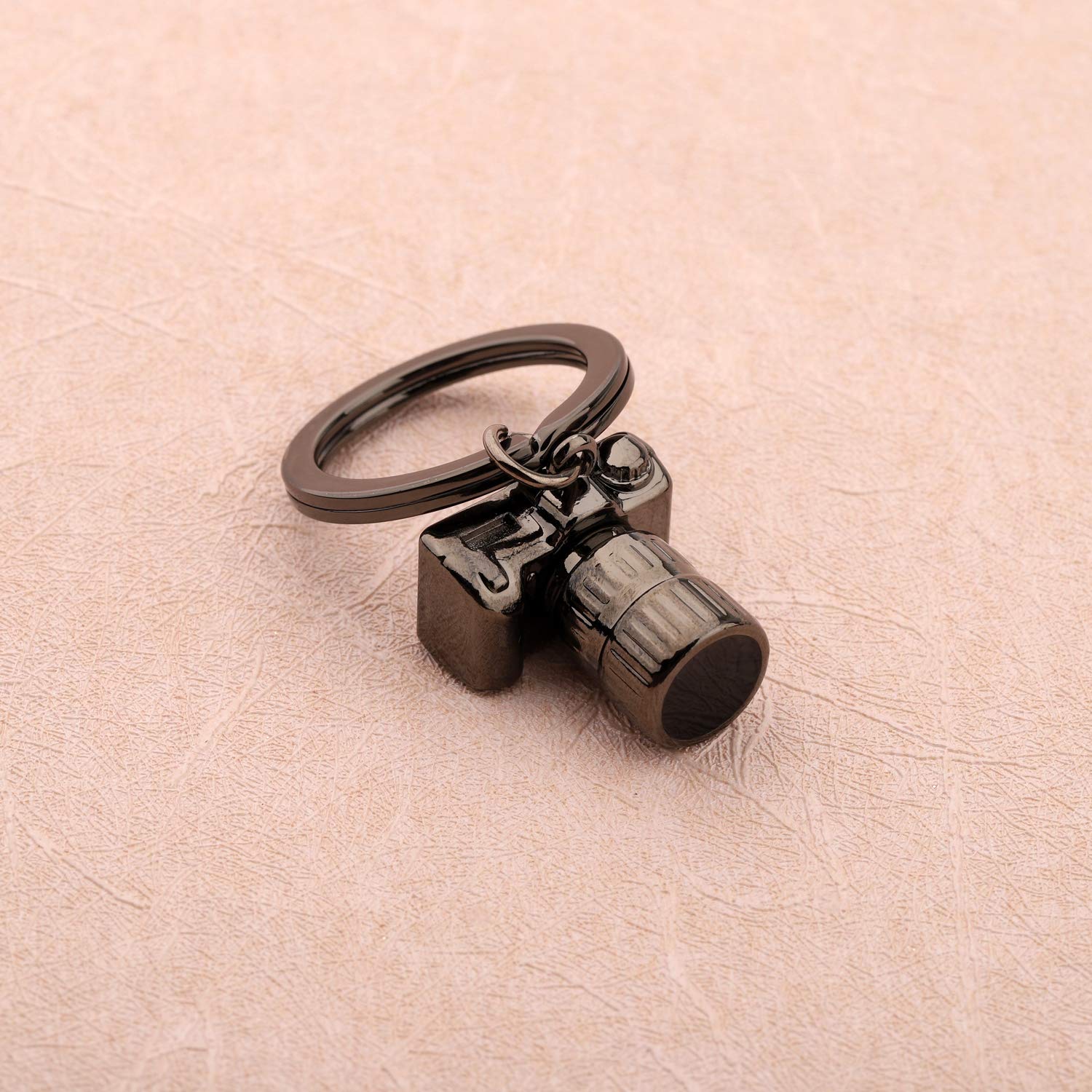 FUSTMW Photographer Gift Camera Keychain Photography Gift Black Camera Charm Jewelry Gifts For Photographer Lovers (Black)
