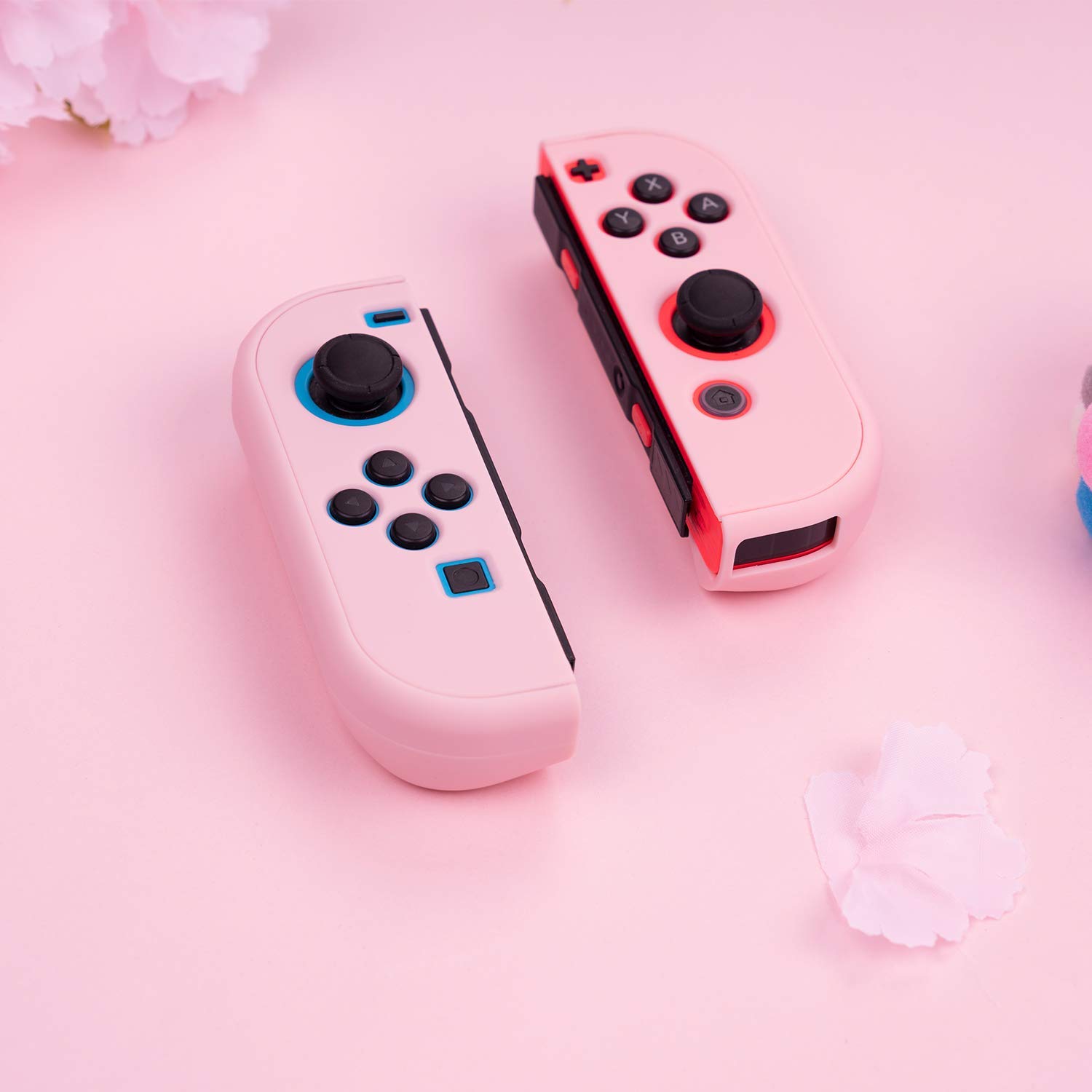 GeekShare Switch Protective Case Slim Cover Case for Switch and Joy Con - Shock-Absorption and Anti-Scratch (Sakura Pink)