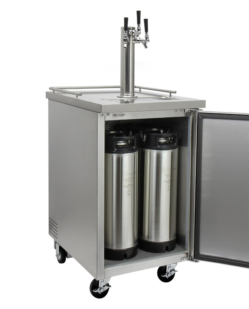 Kegco kegerator, Triple Tap, Stainless Steel