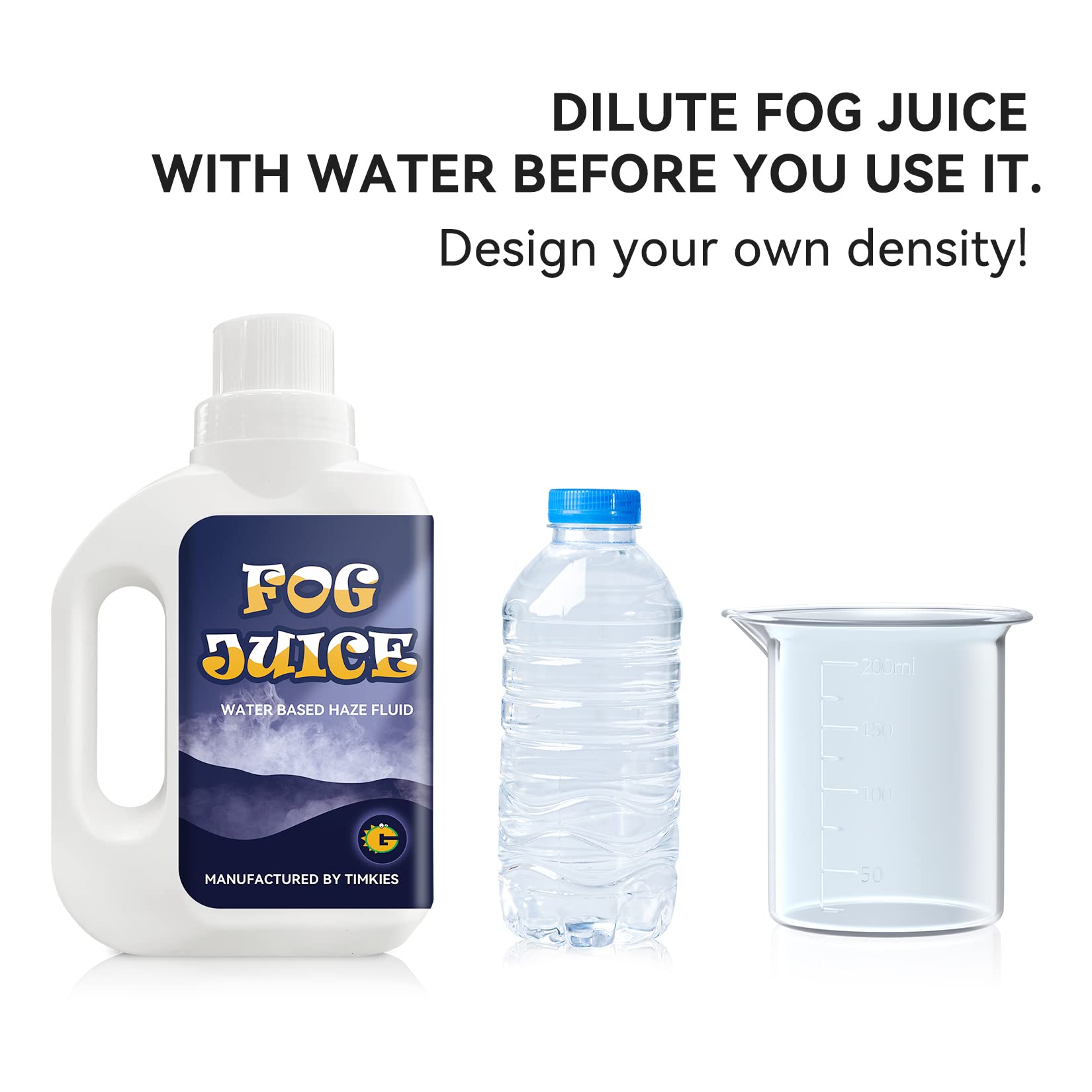 Fog Juice for Fog Machine, Fog Machine Fluid Pure Concentrate High Density, No water, for DJ Party Water Based 400 to 1500 Watt, Long Lasting, High Output - 1 Quart