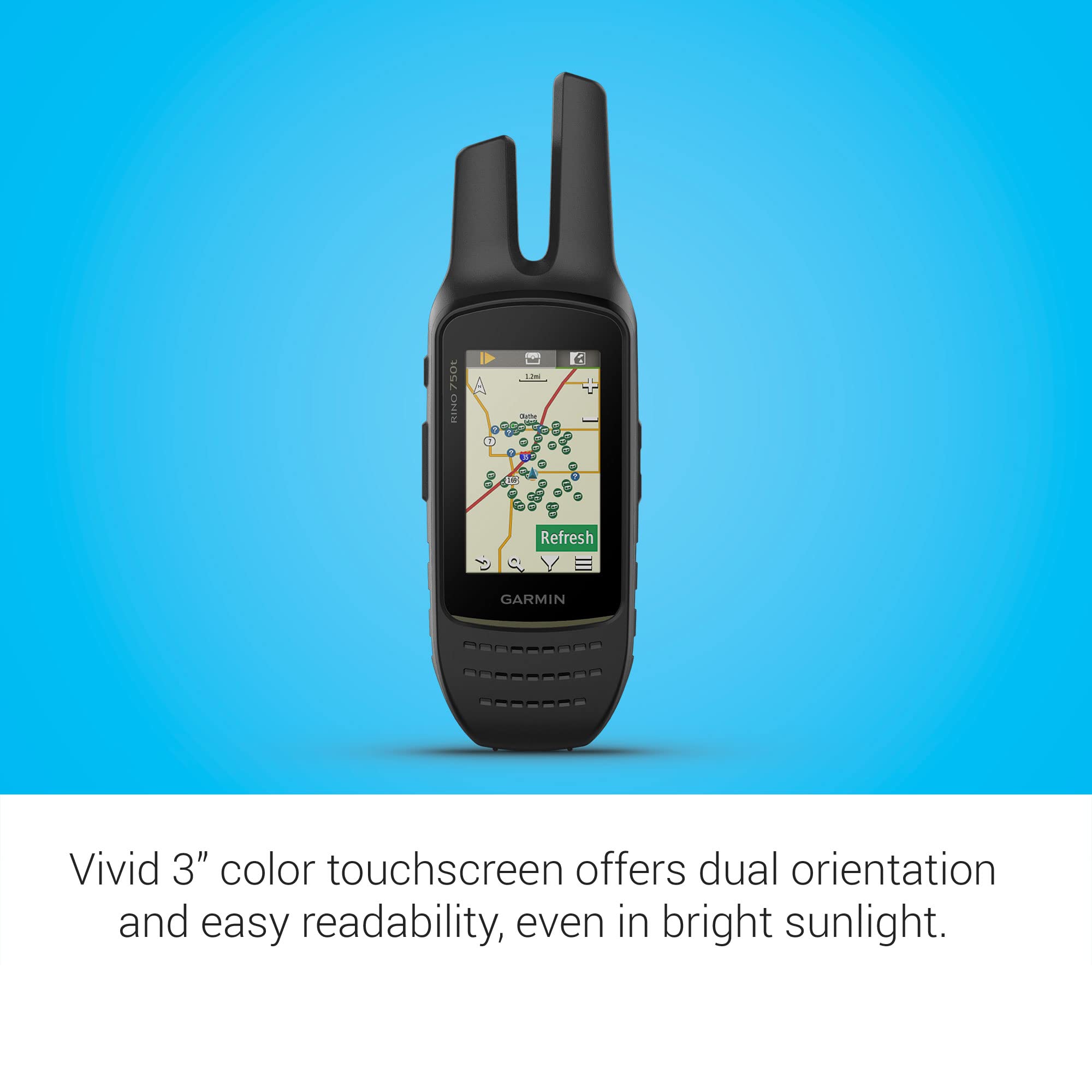 Garmin Rino 750t Two-Way Radio with Topo Mapping