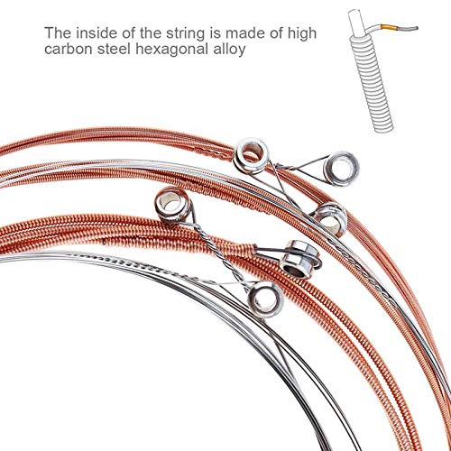 Guitar Accessories Kit, Includes Acoustic Guitar Strings, Capo, 3-in-1 Restring Tool, Picks, Pick Holder, Bridge Pin, Nuts & Saddles, Finger Picks (51PCS)