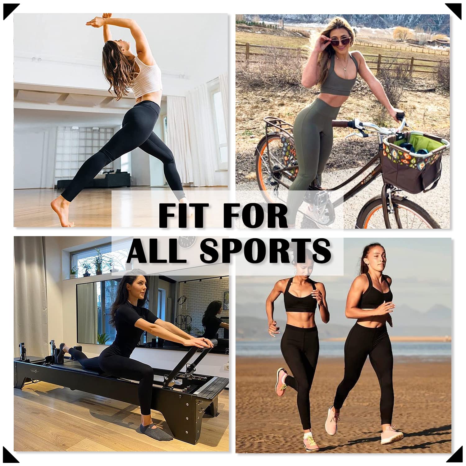 FULLSOFT Soft Leggings for Women - High Waisted Tummy Control No See Through Workout Yoga Pants(Black,Black(2 Pack),Large-X-Large)