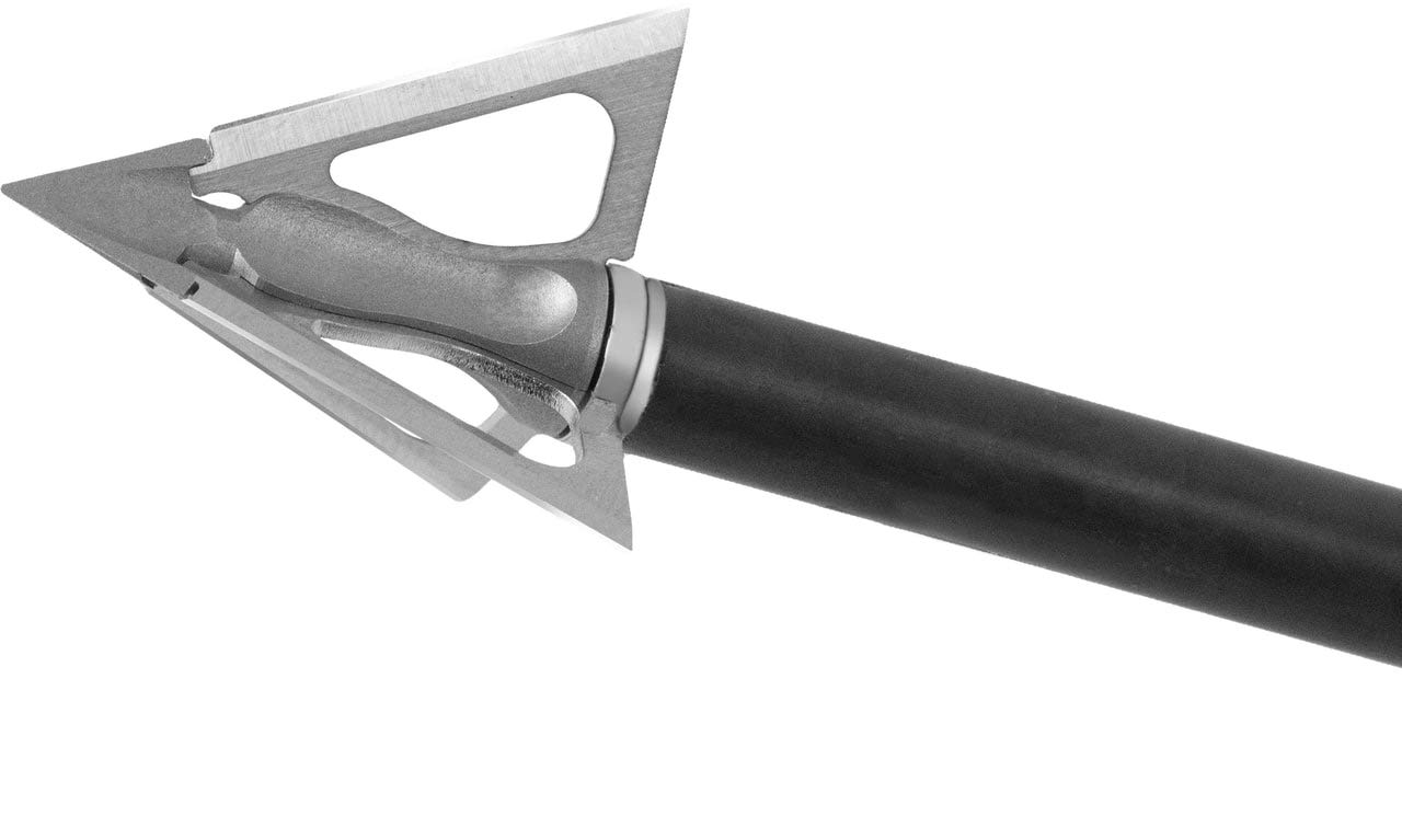 G5 Striker V2 Fixed 3-Blade Broadhead - Archery Hunting Steel Ferrule 100 Grain 1.25" Cutting Diameter Broadhead - Crossbow Version