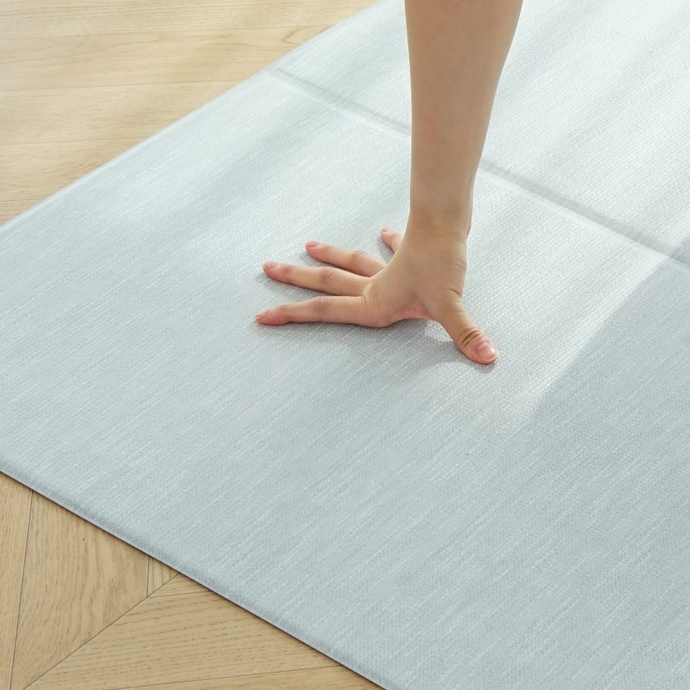 Foldable 70cm x 180cm x 6mm Reversible Yoga Mat Folding Floor Fitness Exercise Pilates Workout Anti-Slip