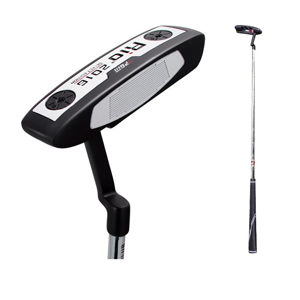 Golf Putter Men Women Ultralight Practice Golf Clubs Rio Right Handed Golf Training Aid Stainless Steel Golf Blade Putters (Black)