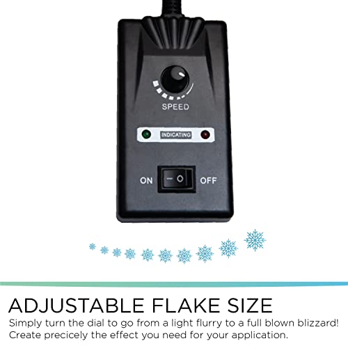 Froggy's Fog Pro Snow Machine, 2022 Model Snow Making Machine with Wireless Control and Completely Variable Output Flake Size, High Strength ABS Construction