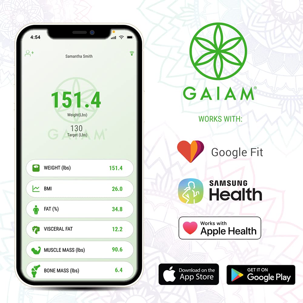 GAIAM Smart Weight Scale - Black