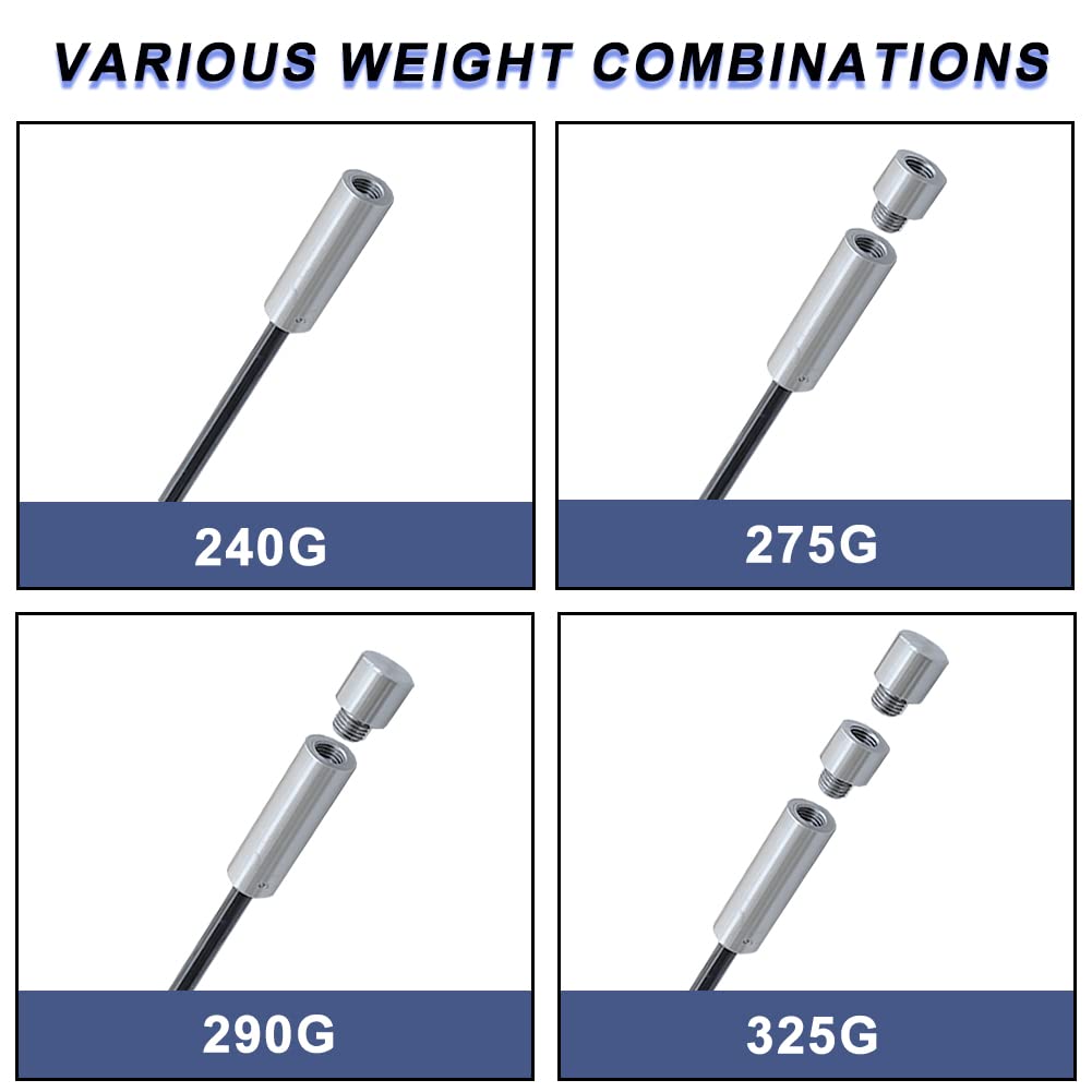 GemonExe Adjustable Clubs Weight Golf Swing Speed Trainer,Overspeed Golf Speed Stick,Science Golf Training Aid System for Distance, Rhythm, Tempo, Warmup,Correction for Strength