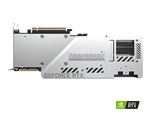 GIGABYTE GeForce RTX 3090 Vision OC 24G Graphics Card, 3X WINDFORCE Fans, 24GB 384-bit GDDR6X, GV-N3090VISION OC-24GD Video Card