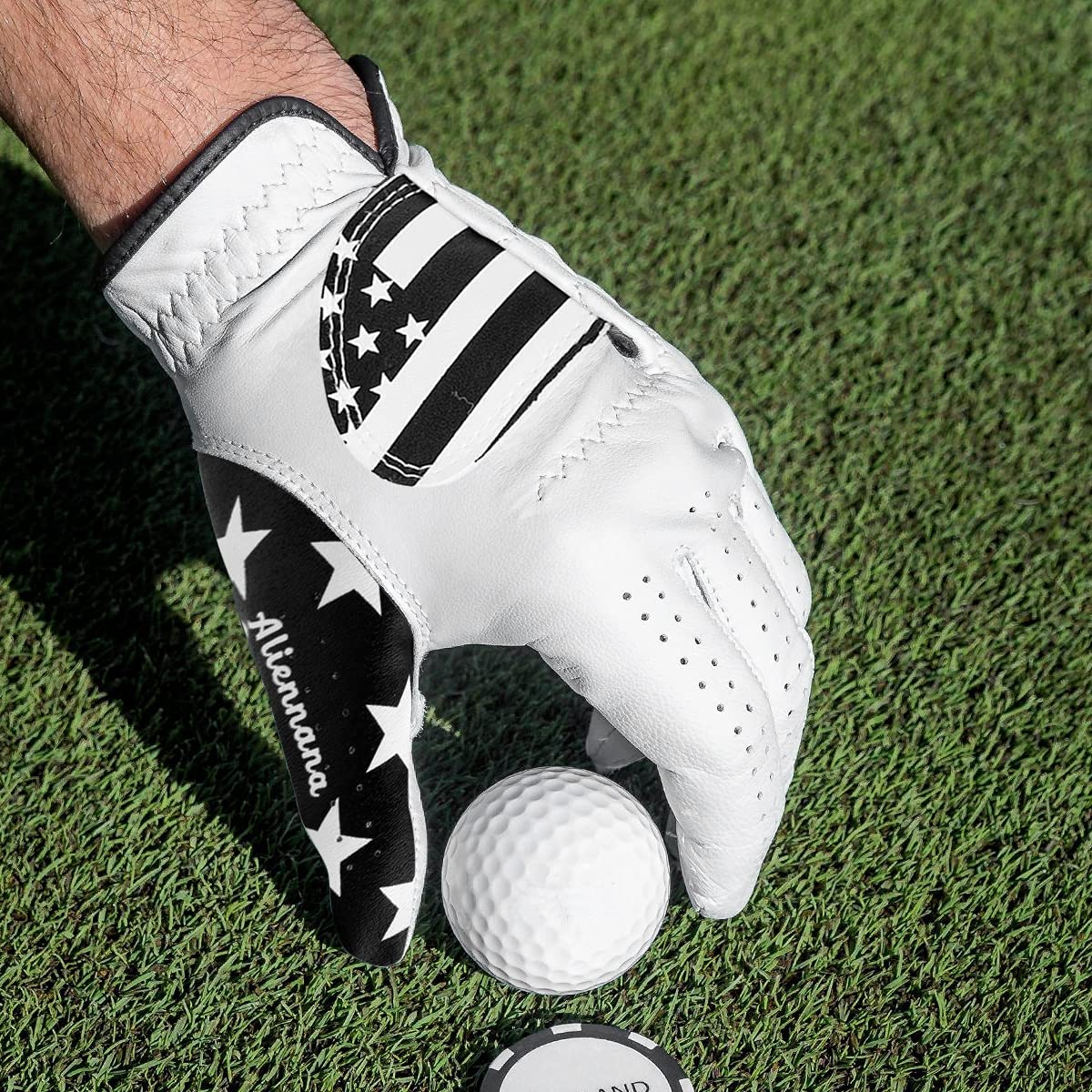 Golf Men's Gloves Weatherproof Premium Leather Golf Glove (X-Large, Left)