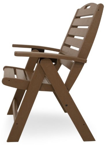 Trex Outdoor Furniture Yacht Club Folding Highback Chair, Tree House