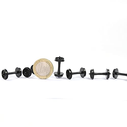 HP36HO 24pcs 36'' POM Plastic Wheels for Model Train 1:87 HO Scale Accessories