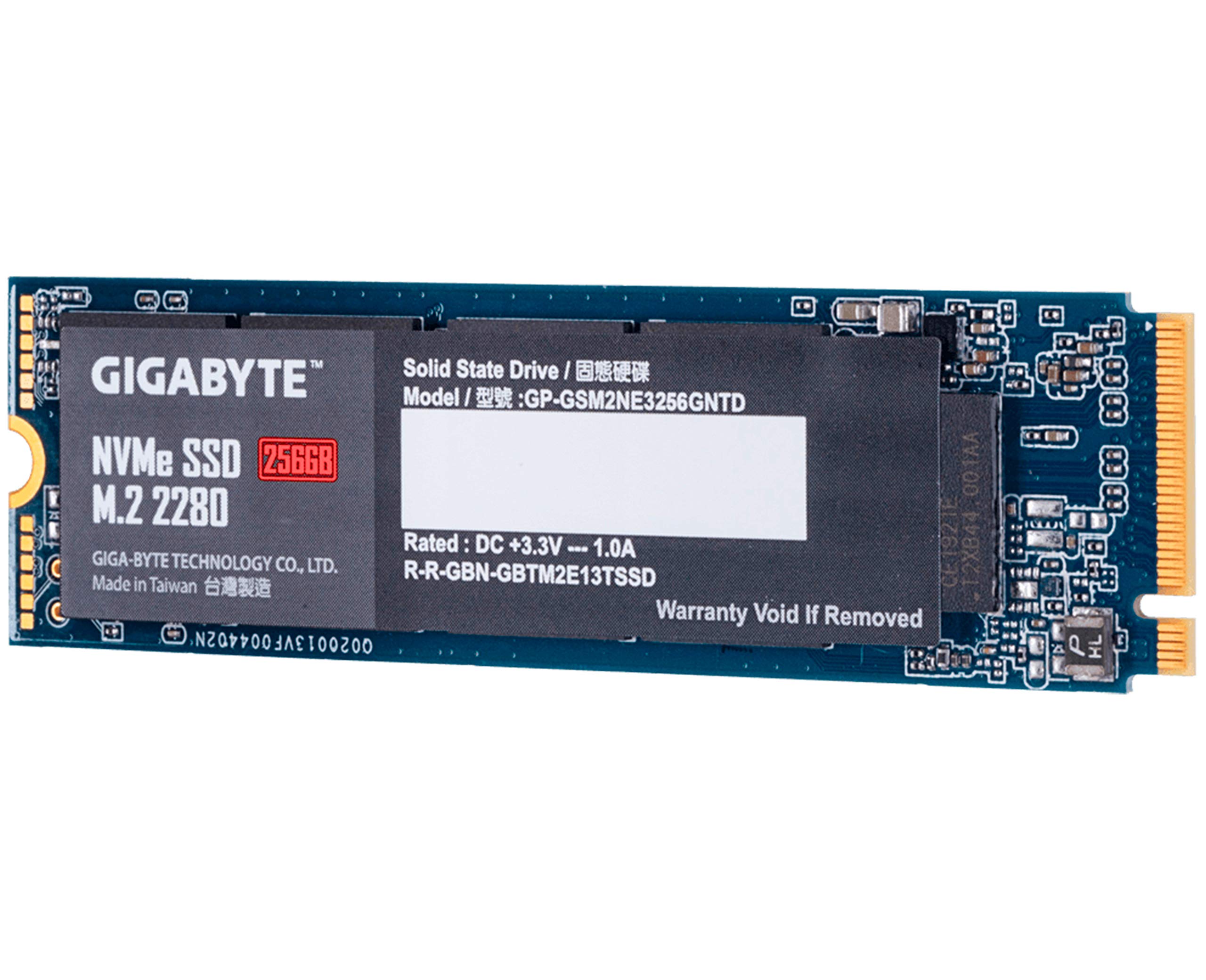 GIGABYTE NVMe 1.3/ M.2/ PCIe 3.0x4/ 256GB SSD (GP-GSM2NE3256GNTD)
