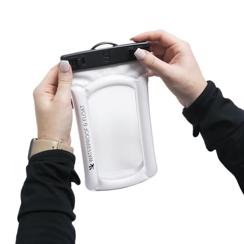 geckobrands Float Phone Dry Bag - Waterproof & Floating Phone Pouch β Fits Most iPhone and Samsung Galaxy Models (Neon Green)