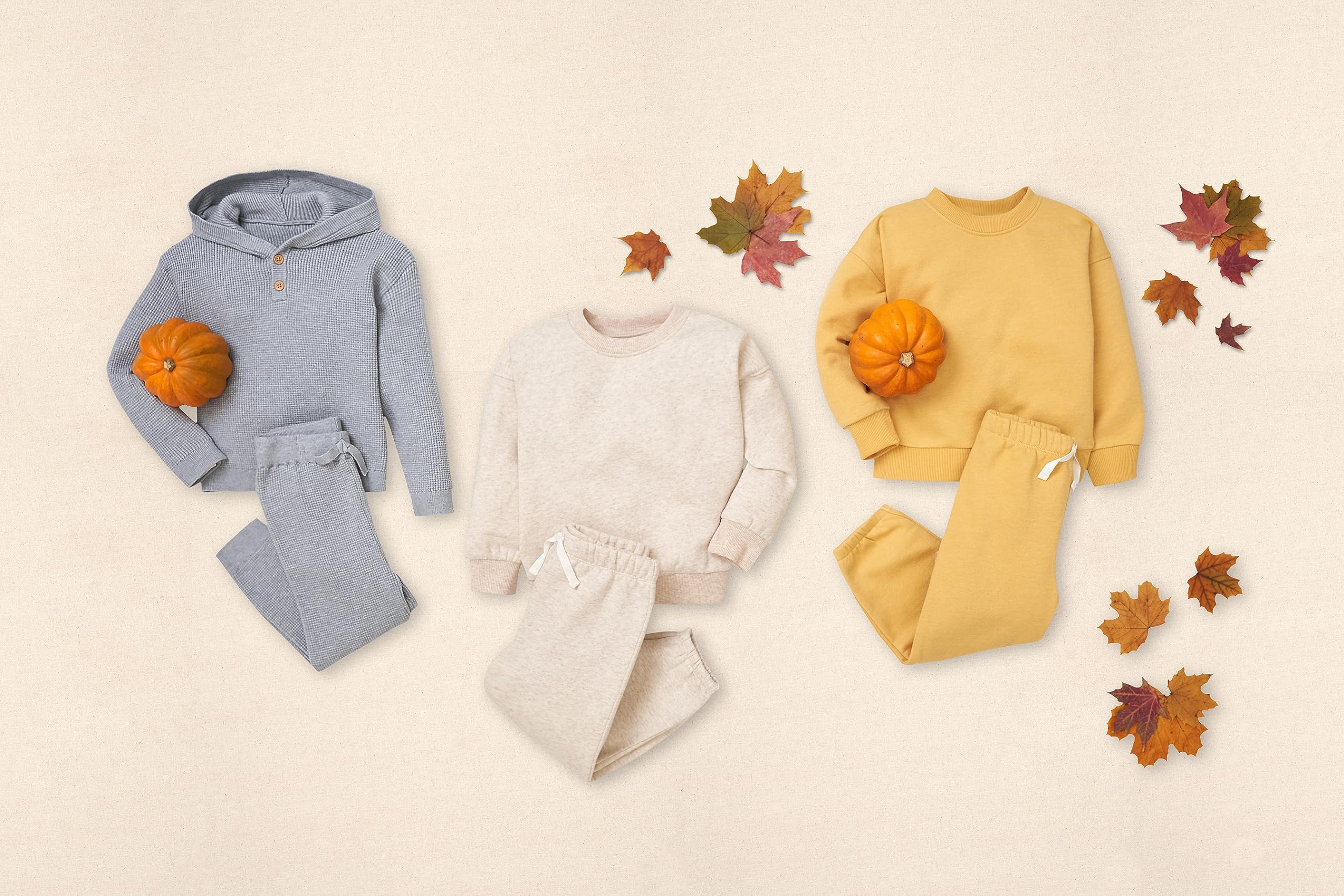 Gerber Baby Girls Toddler 2-Piece Fleece Sweatshirt and Jogger Set, Oatmeal Heather, 18 Months