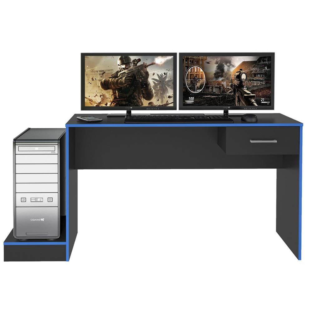 Game Table Online Gamer Color Black/Blue - Artely