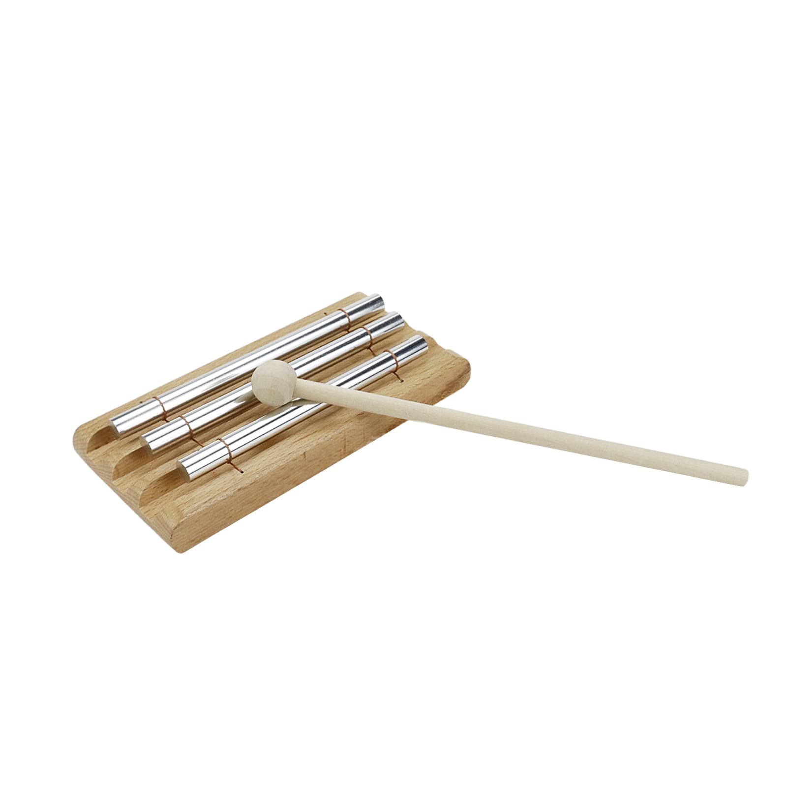 Geesatis 3 Tone Hand Bell Meditation Chimes Trio Percussion for Classroom Kid Education