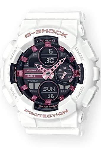 G-Shock Ladies' Casio Analog-Digital White Resin Watch GMAS140M-7A