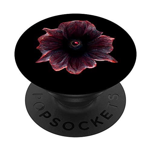 Red Space Flower With Purple - Cool Graphic Design PopSockets Swappable PopGrip