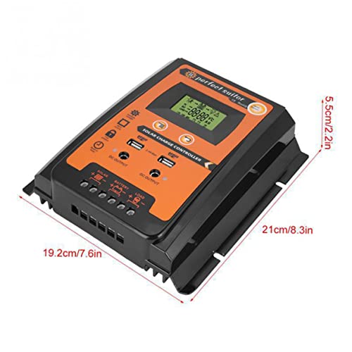GANAZONO Solar Charge Regulator Solar Controller Electric Generator Dynamo Solar Charge Controller Solar Regulator Charge Controller Solar Charge Battery dyna-GRO 70a USB Lithium Battery
