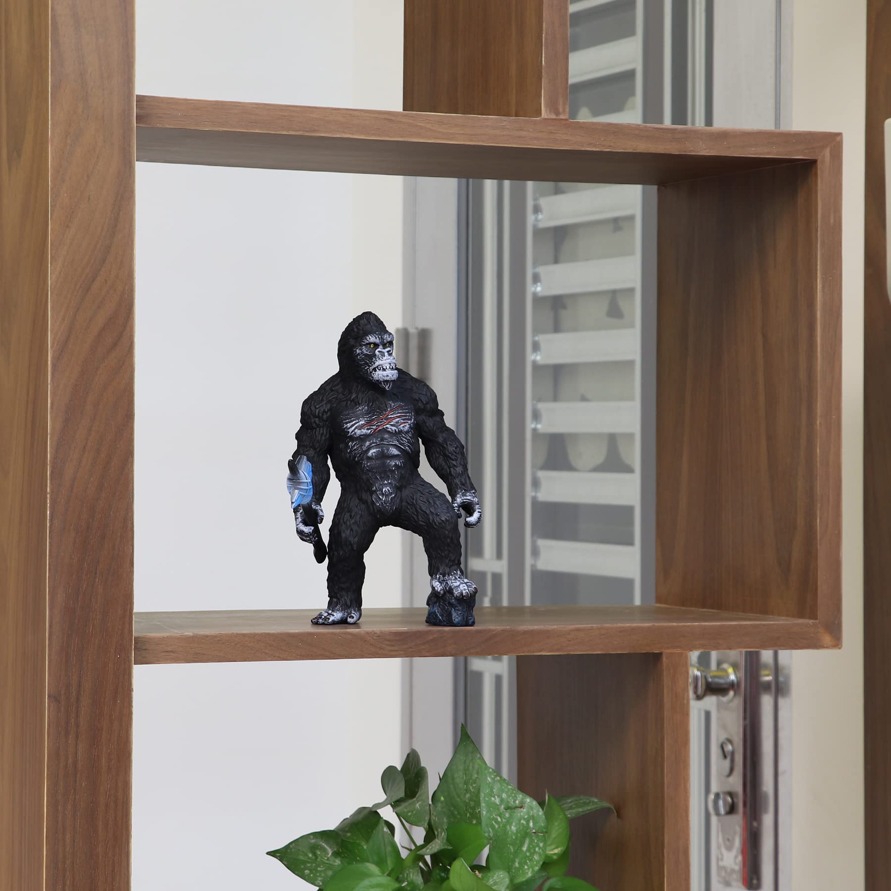 Happy dream King Kong Gorilla Realistic Action Figure Toy Movie 2021 Detachable Tomahawk Weapon Chimpanzee Simulation Model Collection Decoration Gift