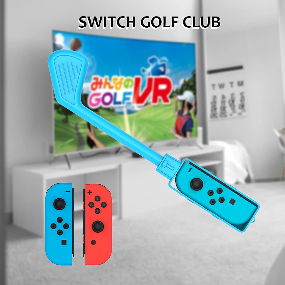 Golf Clubs,2 Pack Set,Compatible with Mario Golf: Super Rush , For Switch Game