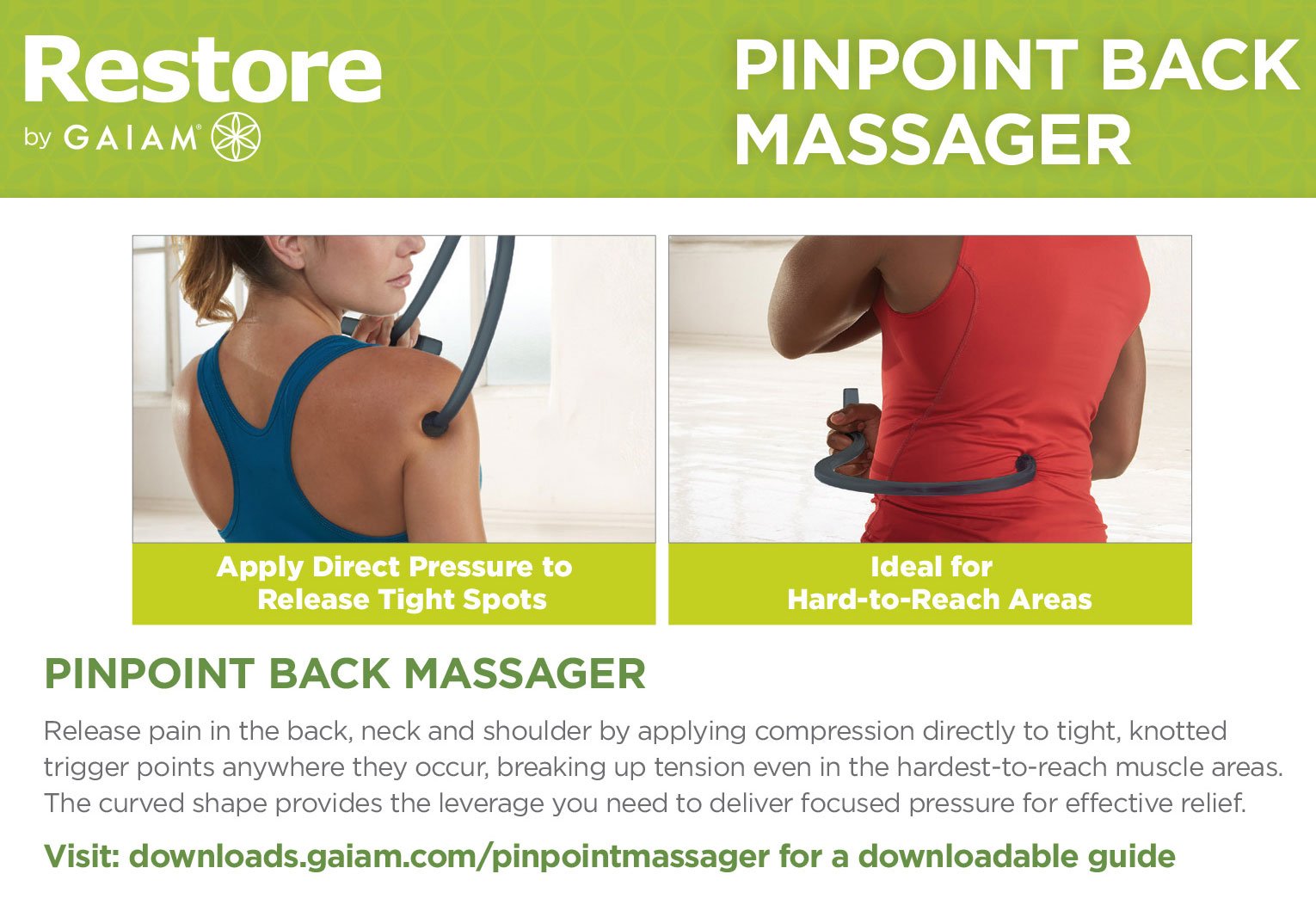 Gaiam Restore Pinpoint Back Massager