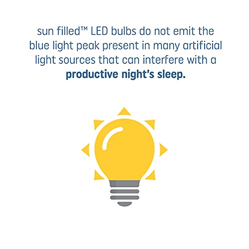 GE Lighting Sun Filled LED Light Bulb, 60 Watt Replacement, Daylight, Medium Base, Dimmable (Pack of 1)