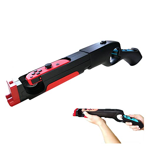 Game Gun Controller for Nintendo Switch, Gun Hand Grips For Switch Shoot/Hunt Games:Switch OLED Hunting Games, Call of Juarez, Sniper Elite 3, Big Buck Hunter, Resident Evil, Hunting Simulator