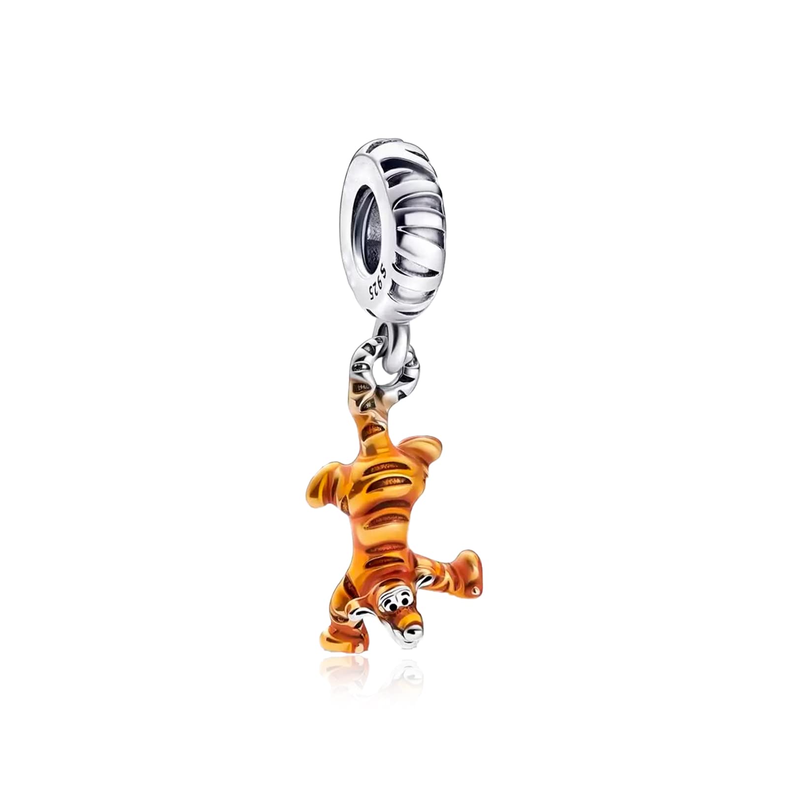 HAEPIAR S925 Silver Charm for Bracelet Necklace Sterling Silver Dangles Gold Tigger for Women
