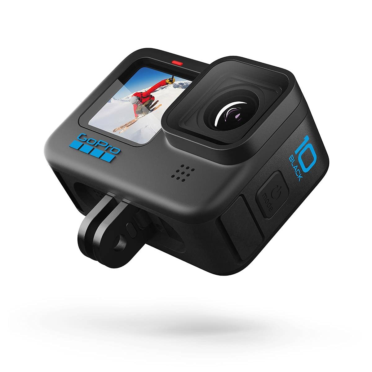 GoPro HERO10 Black, Waterproof Action Camera, 5.3K60/4K Video, 1080p Live Streaming Bundle with Froggi Extreme Sport 40-PC Accessory Kit, 64GB microSD Card