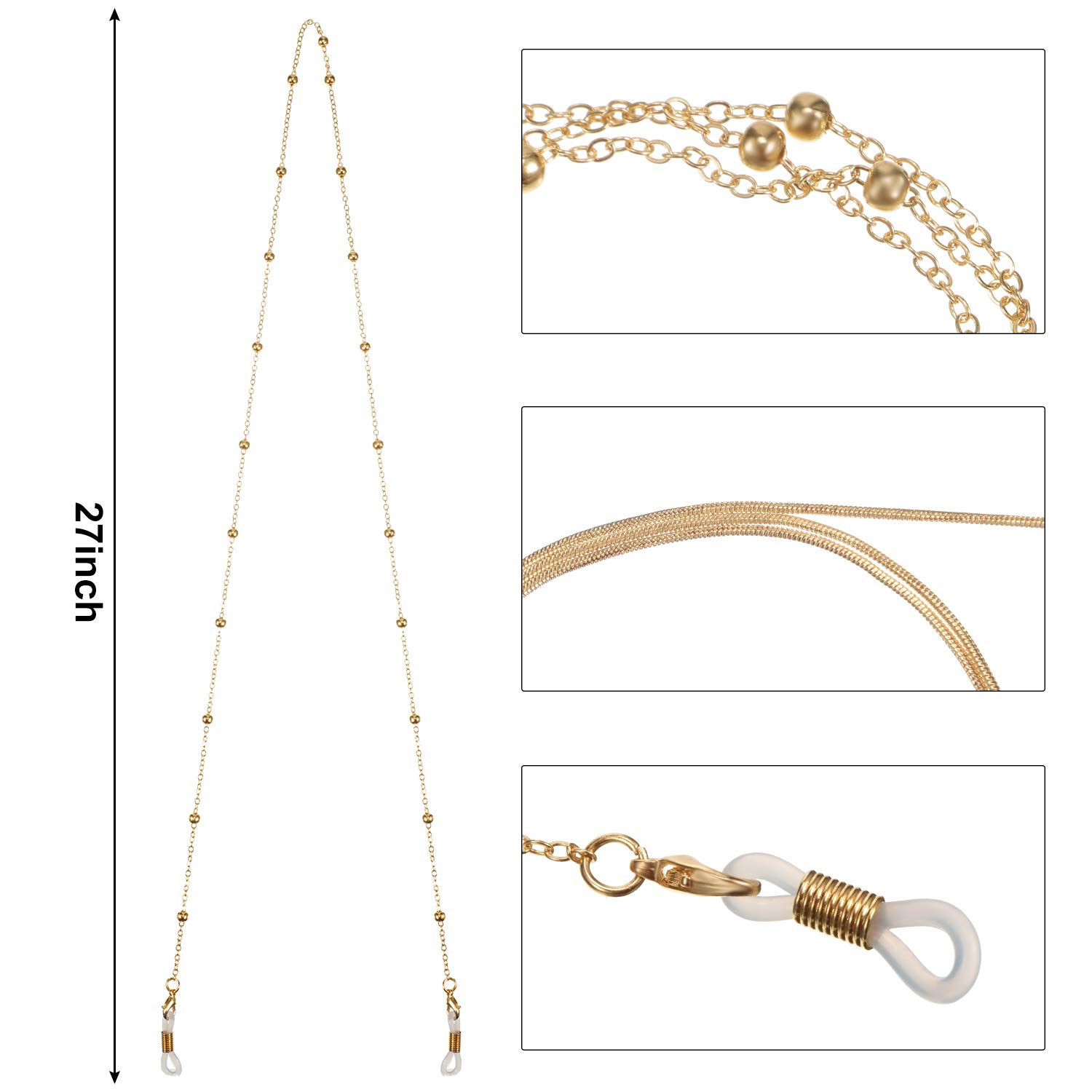 Frienda 10 Pieces Eye Glass Chains for Women Beaded Eyeglasses Strap Eye Glasses Holders Around Neck Eyeglasses String Holder Glasses Necklace Glasses Cord Lanyard Gift, 10 Styles
