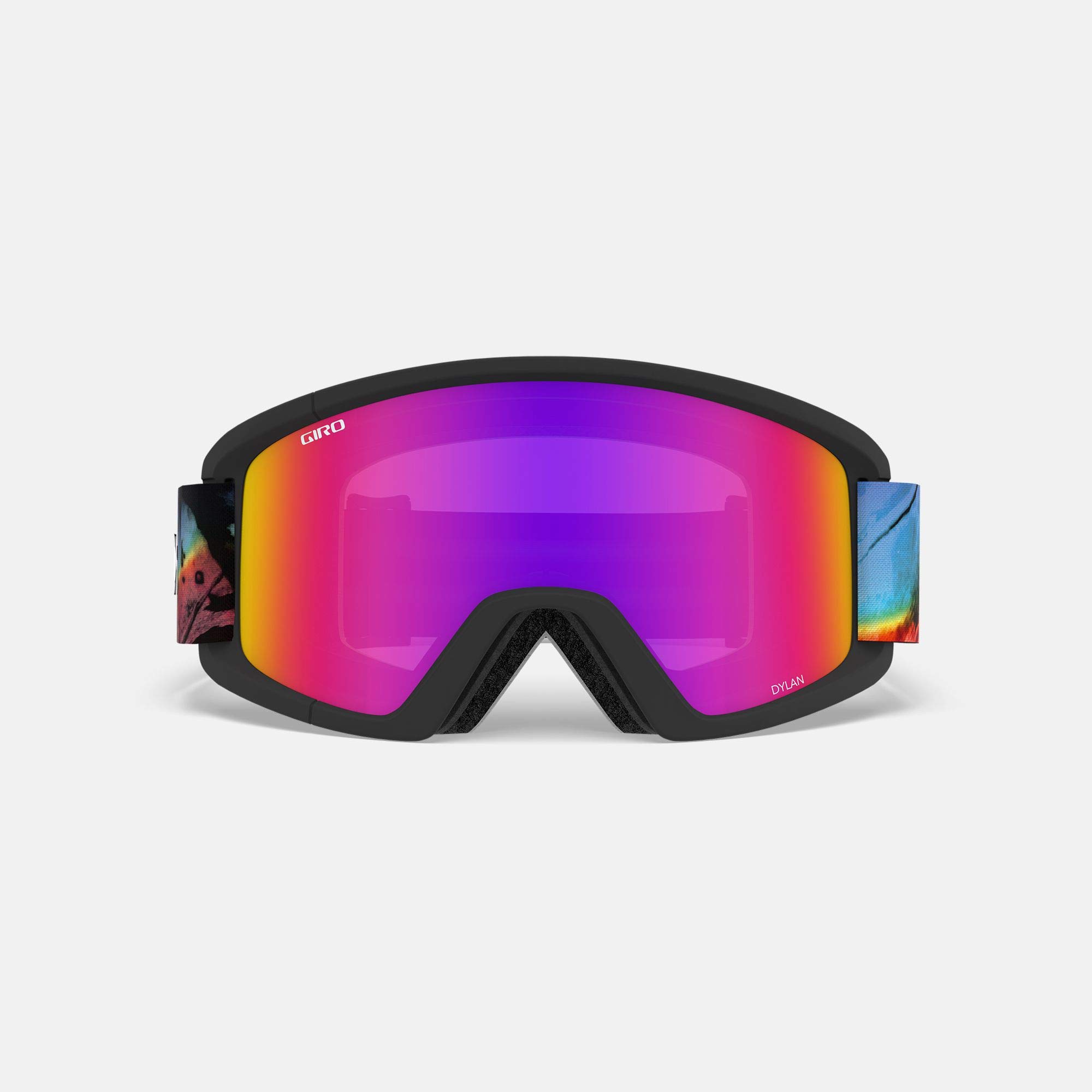 Giro Dylan Ski Goggles - Snowboard Goggles for Women & Youth - Tropic Strap with Grey Cobalt/Yellow Lenses