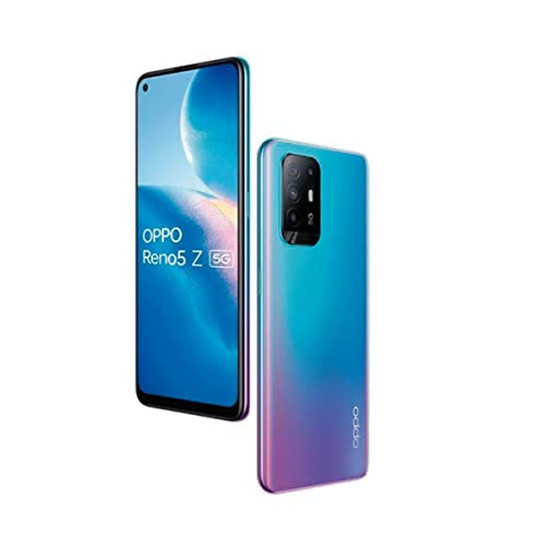 OPPO Reno5 Z Dual-SIM 128GB ROM + 8GB RAM (GSM Only | No CDMA) Factory Unlocked 5G Smartphone (Cosmo Blue) - International Version