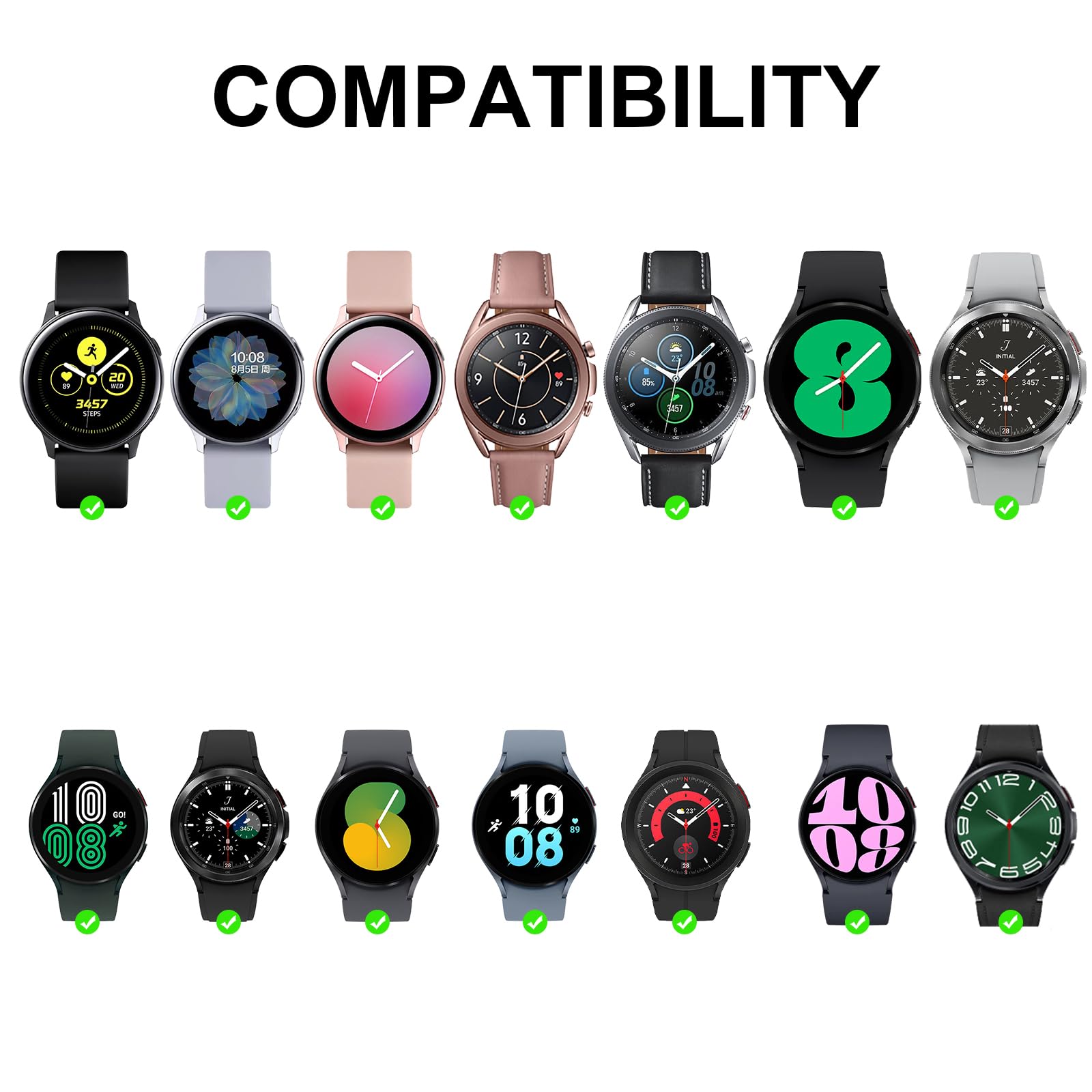 for Samsung Galaxy Watch Charger, USB C Protable Wireless Fast Charging Galaxy Watch 6 5 Pro 4 Classic 3 Active 2, Smart Watch Chargers