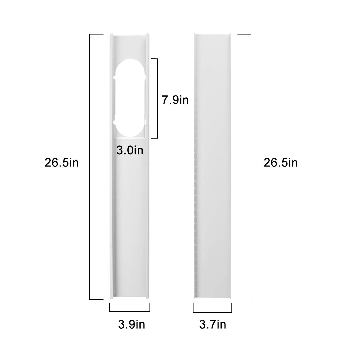 Forestchill Portable Air Conditioner Window Kit Replacement, Adjustable Window Sealing Plate, Max length 51.2 in