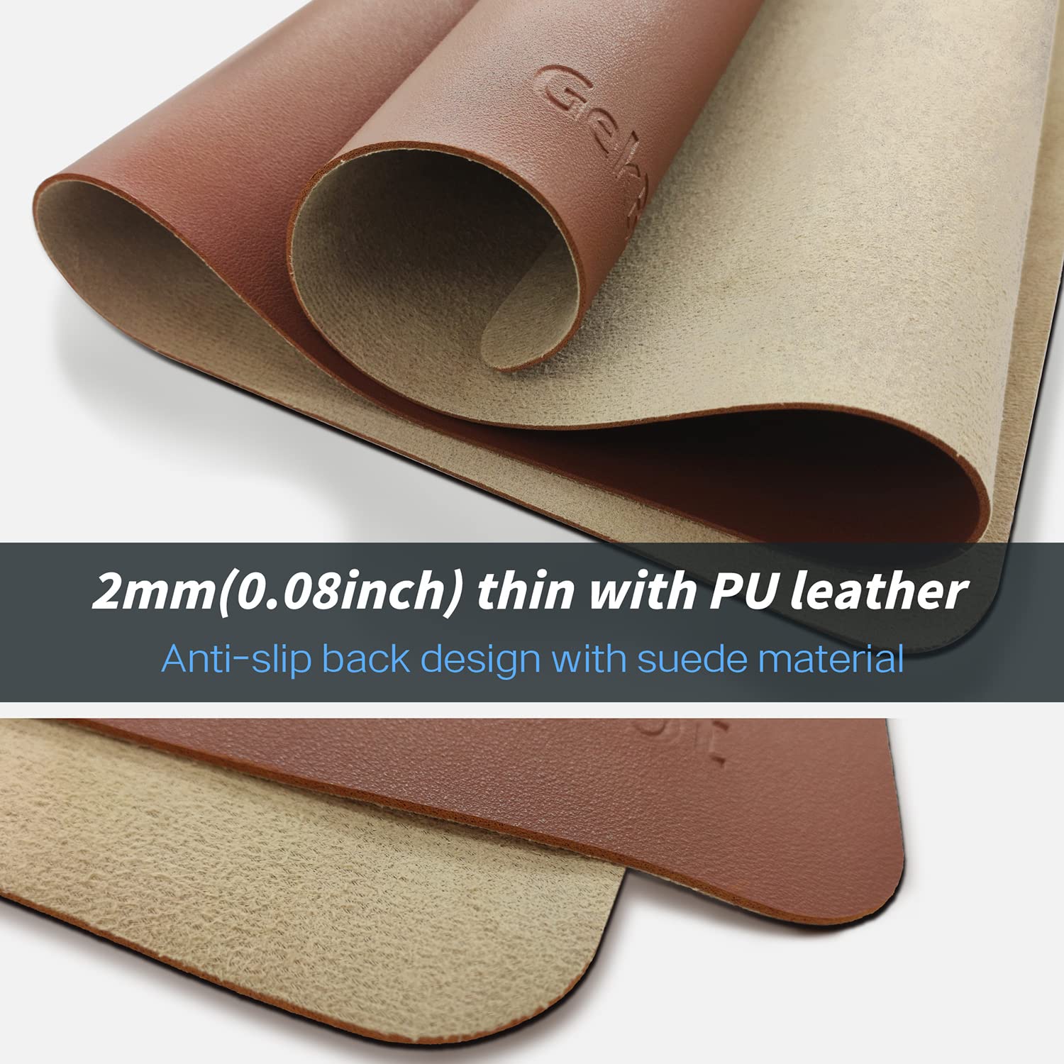 Gun Cleaning Mat, 31.5"x15.7" Desk Pad, Rifle Pistol Gun Mat, PU Leather, Non-Slip, Waterproof Workbench Mat, Large Desk Blotter Protector