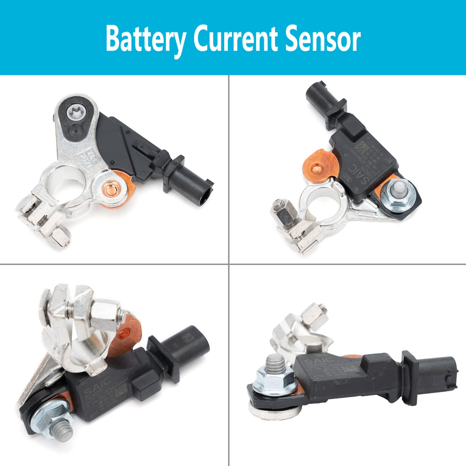 Gelunxin Battery Current Sensor Compatible with Honda Civic CR-V 2.4L 2012-2015 & Jeep Chrysler Dodge Fiat 500, Battery Voltage Temperature Sensor Replace# 38920-TR0-A02 4692269AI
