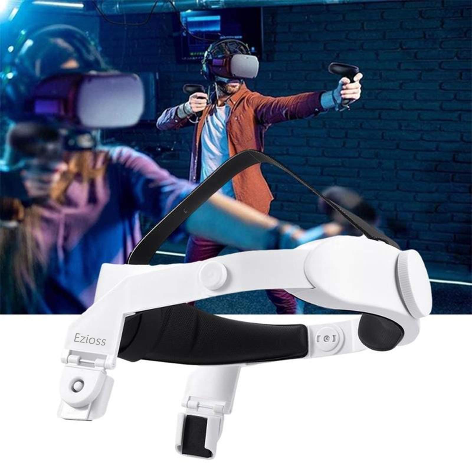 Halo Strap Compatible for Oculus Quest 2 Head Strap Replace Qculus Quest 2 Elite Strap for Enhanced Support and Reduce Head Pressure Comfortable Touch