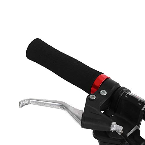 Furnoor Handlebar Grips 1 Pair Cycling Handle Bar End Covers Bike Bicycle Lock-On Handlebar Grips Accessory Durable(Red)
