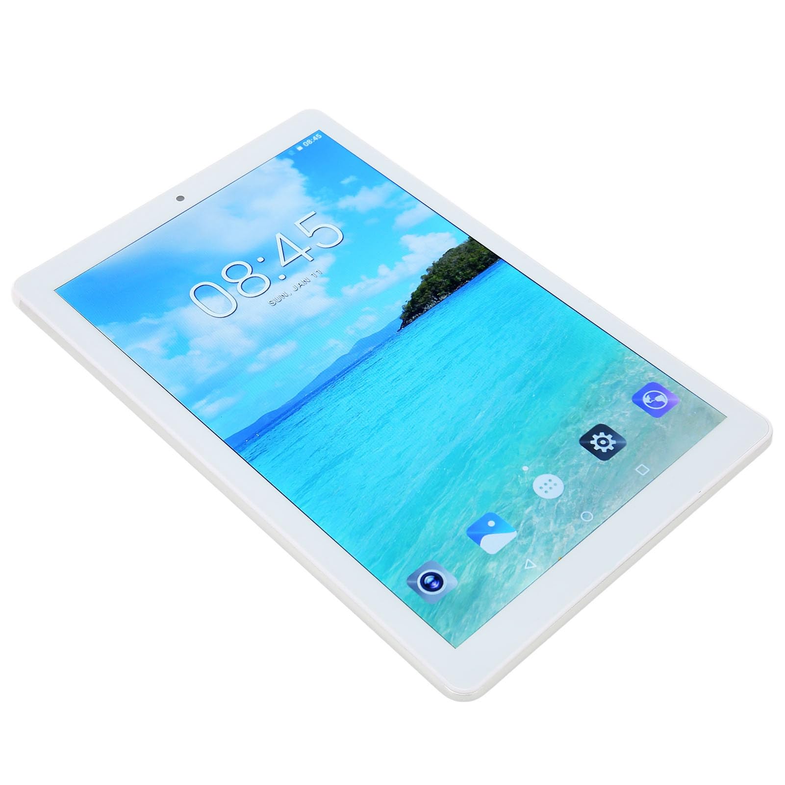 HEEPDD Tablet PC, US Plug 110-240V 10.1 Inch Tablet Front 2MP Rear 8MP 8.1 (Silver)