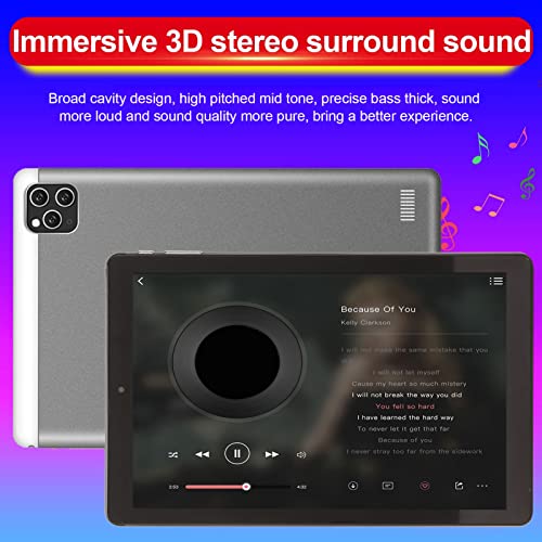 GLOGLOW Kids Tablet, High Definition US Plug 100‑240V 8 Core Processor Long Battery Life Toddler Tablet for Home (US Plug)