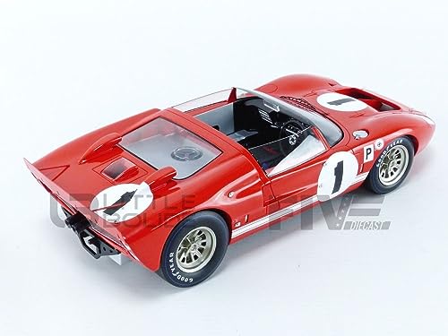 Ford GT40 X1 #1 Ken Miles - Lloyd Ruby Winner 12H of Sebring (1966) 118 Model Car by Spark 18SE66,Red